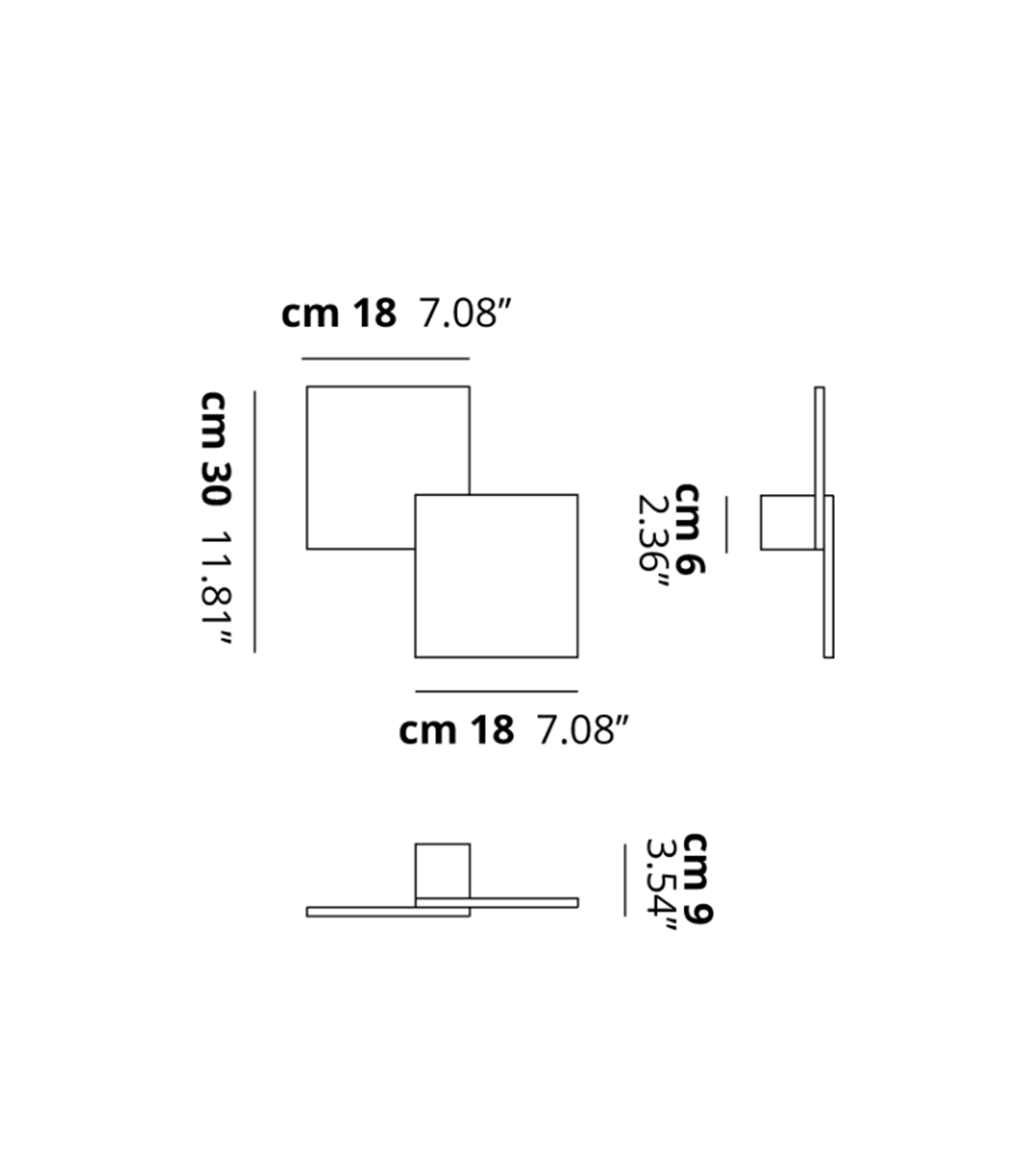 Puzzle Double Wall/Ceiling Light | Lighterior
